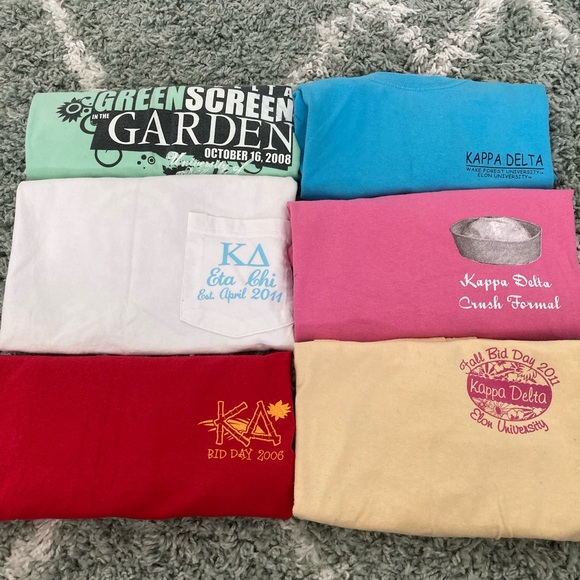 Comfort Colors | Tops | Kappa Delta Tee Shirts Bundle Size Small | Poshmark